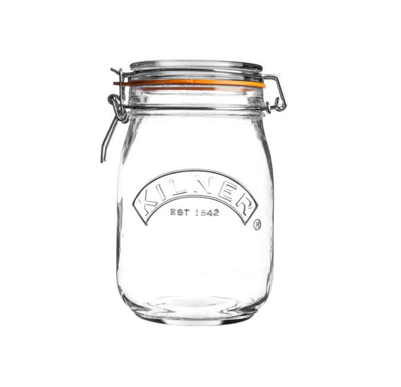 Kilner Clip Top Round Jar 1 Litre | 0025.491 – Ganly's