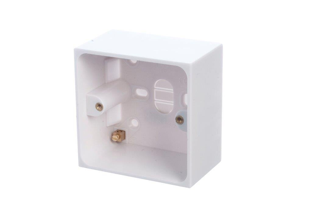 Powermaster 1 Gang 47mm Surface Pattress Box | 1391-00 – Ganly's
