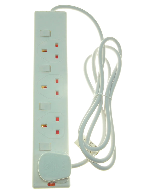 Powermaster 4 Gang 2MTR 13 Amp Individually Switched Extension Lead ...