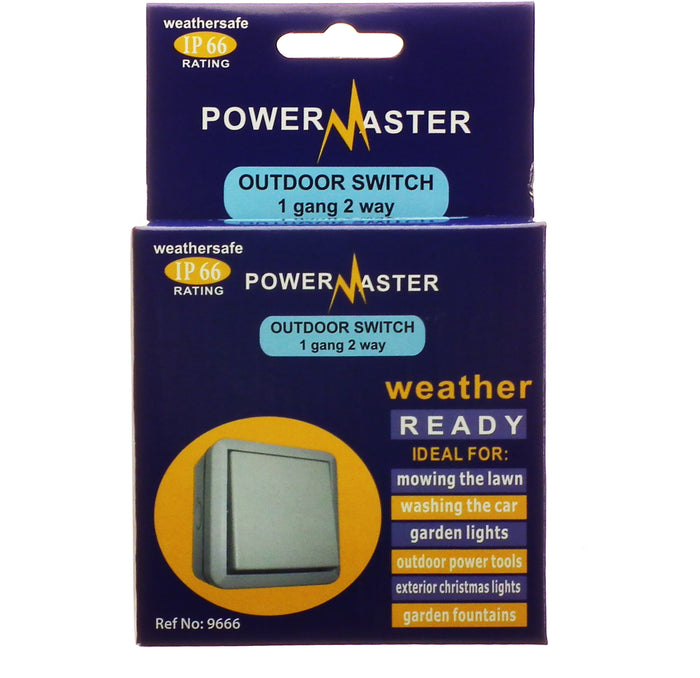 Powermaster 1 Gang 2 Way Outdoor Switch IP66 | 1709-06 – Ganly's