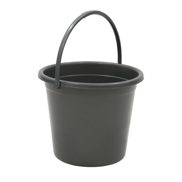 JVL 10 Litre Round Recycled Plastic Bucket - Grey | 20-600 – Ganly's
