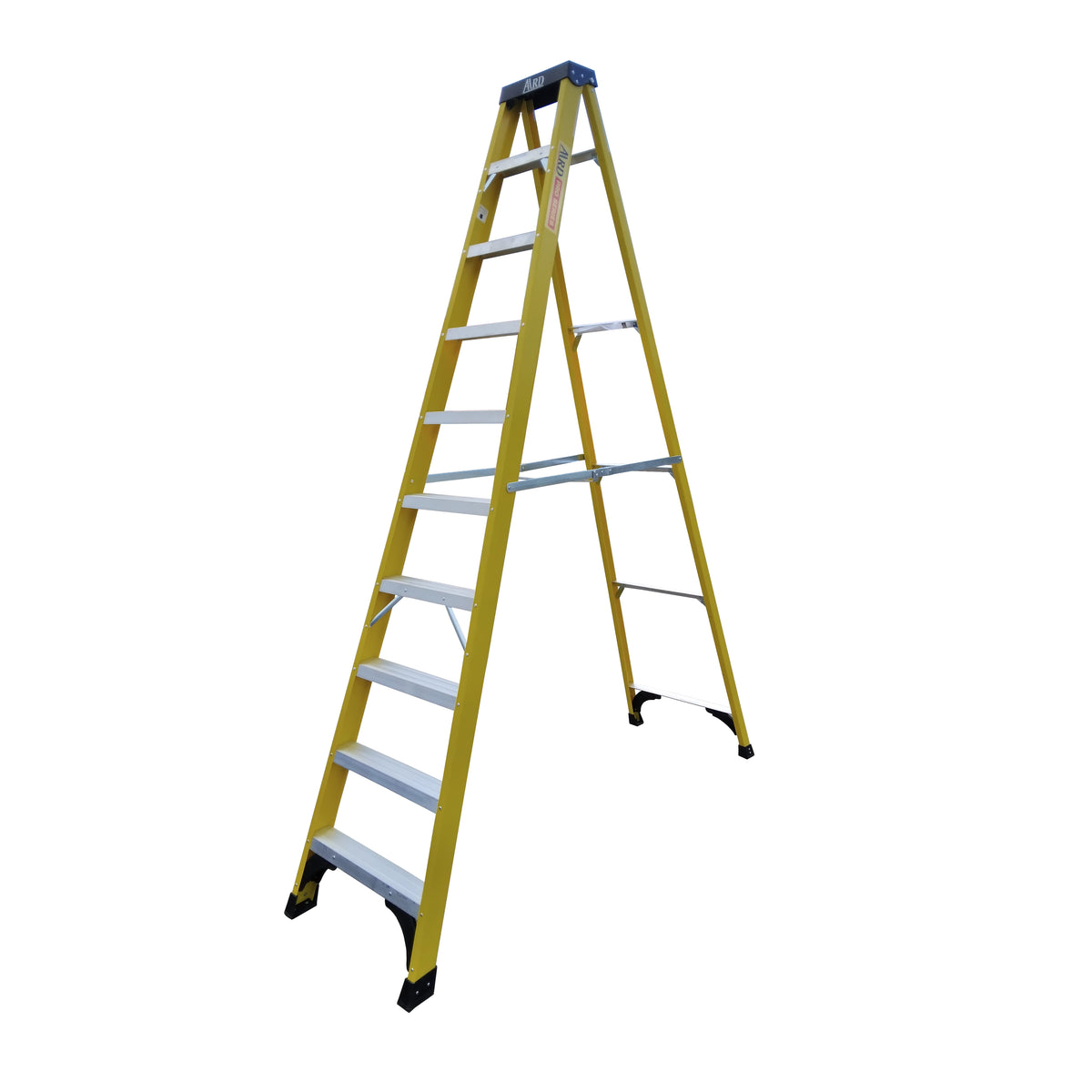 Ard - 10 Tread Pro Fibreglass Step Ladder | 21582610 – Ganly's