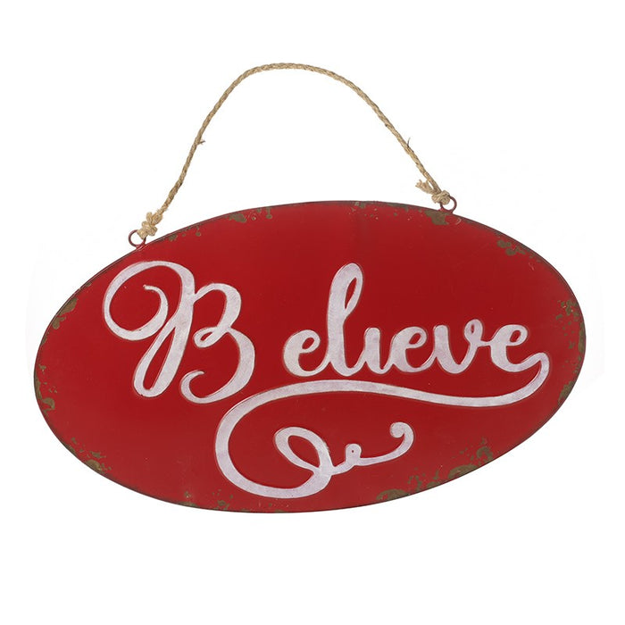 Red Believe Sign | BEN046 – Ganly's