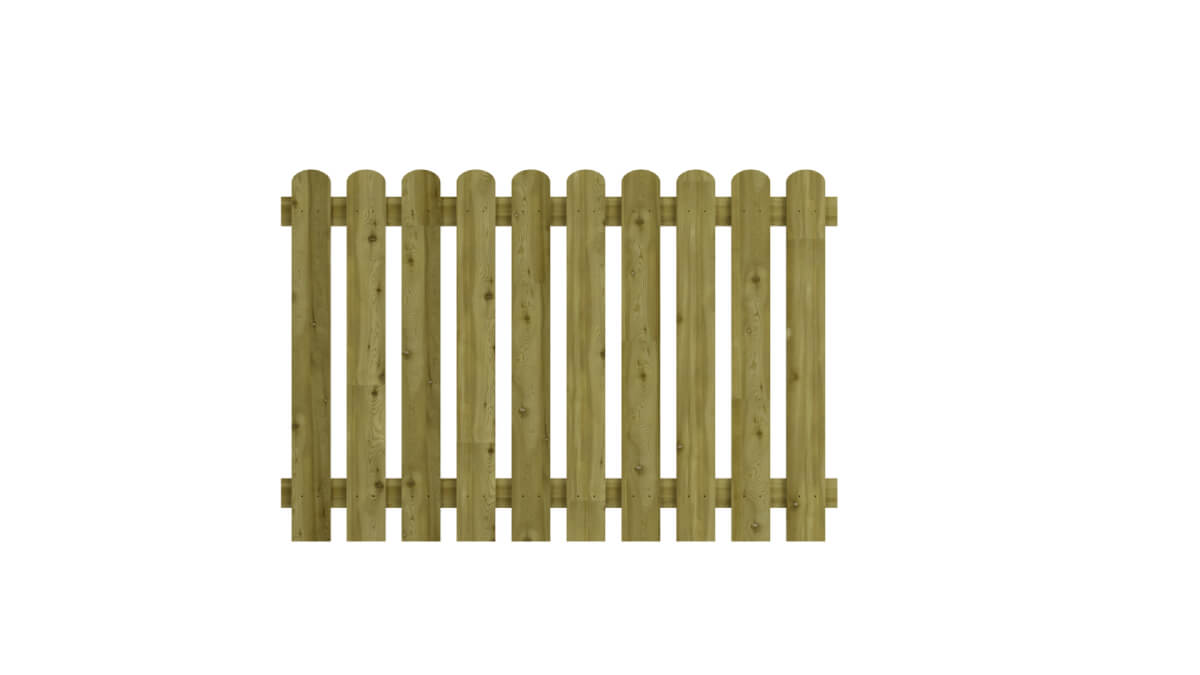 Open Cottage Fence Panel Green 1.8m x 1.5m | CF65G – Ganly's