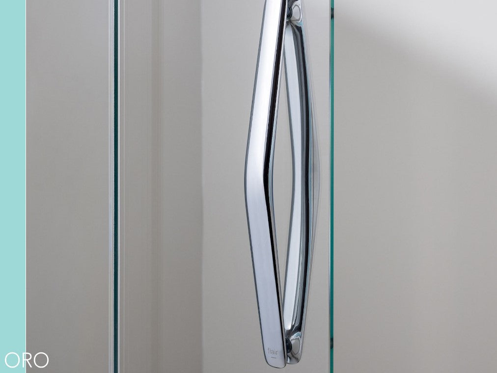Flair Oro Hinge Door with Ultra Frameless Corner Side Panel – Ganly's