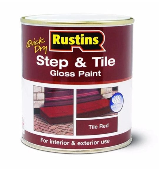 Rustins Quick Dry Step & Tile Red Paint 500ml | R479992 – Ganly's