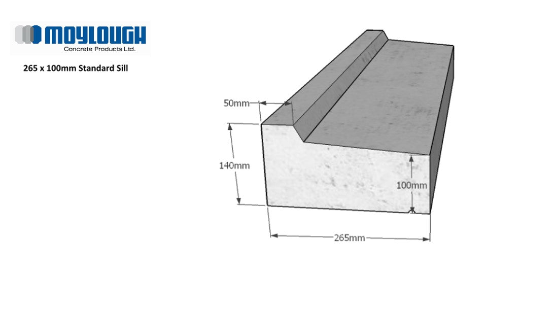 265mm Sills(100mm Face) | Sill265/100 – Ganly's