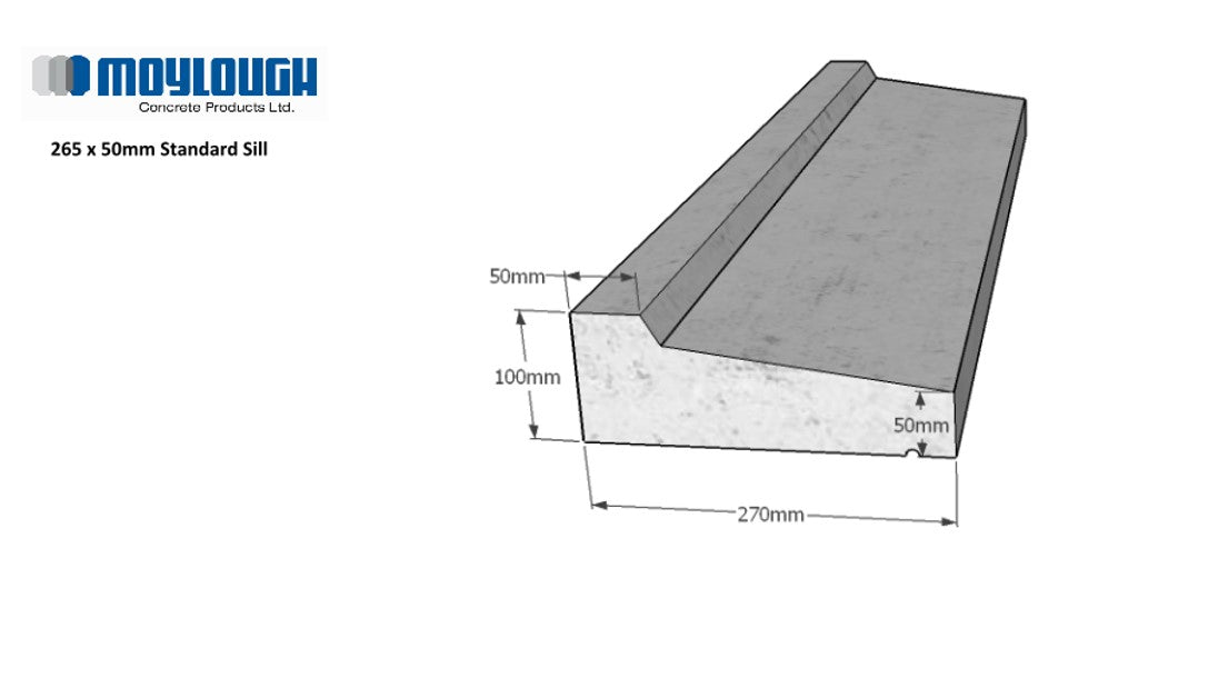 265mm Sills(50mm Face) | Sill265/50 – Ganly's