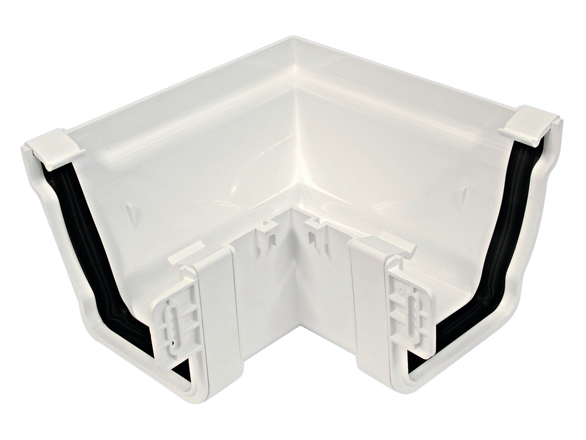 Wavin StormLine Gutter Angle External 90° 111mm White | T9853W – Ganly's