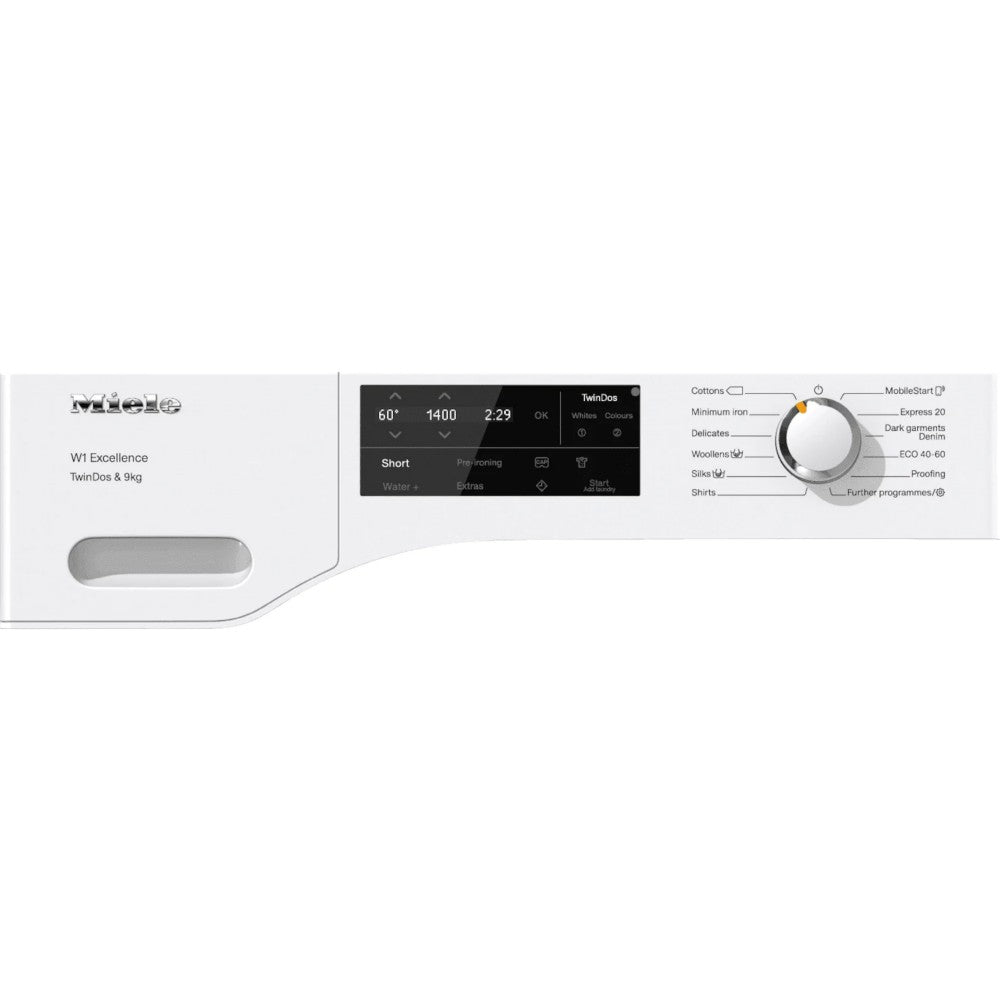 Miele 9kg 1400 Spin Freestanding Washing Machine - White | WEG665 – Ganly's