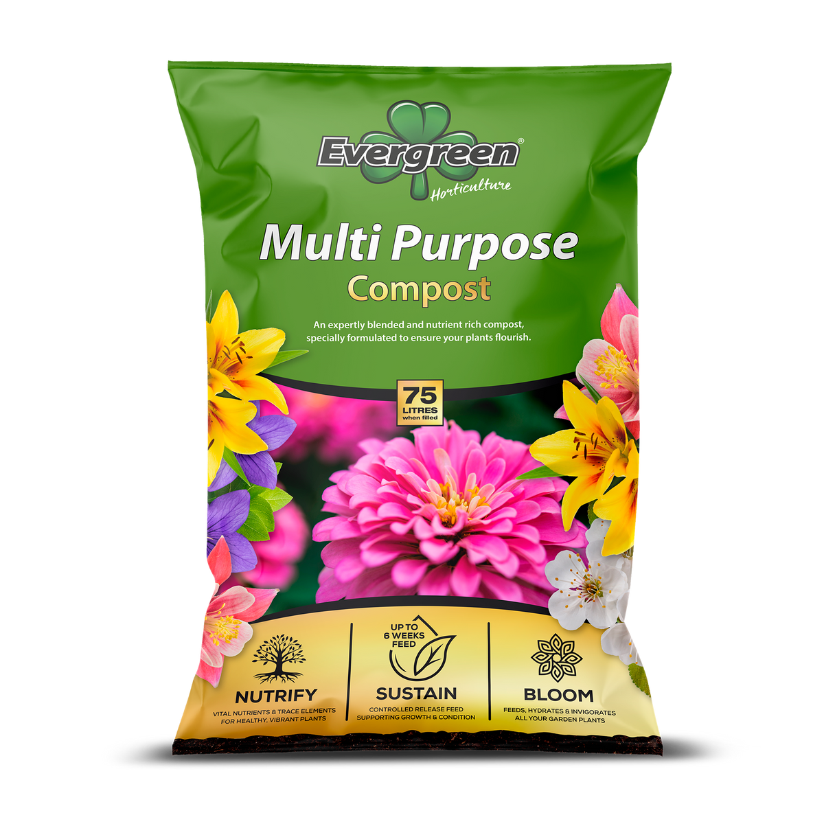 Evergreen 75L Multi-Purpose Compost | 409622 – Ganly's