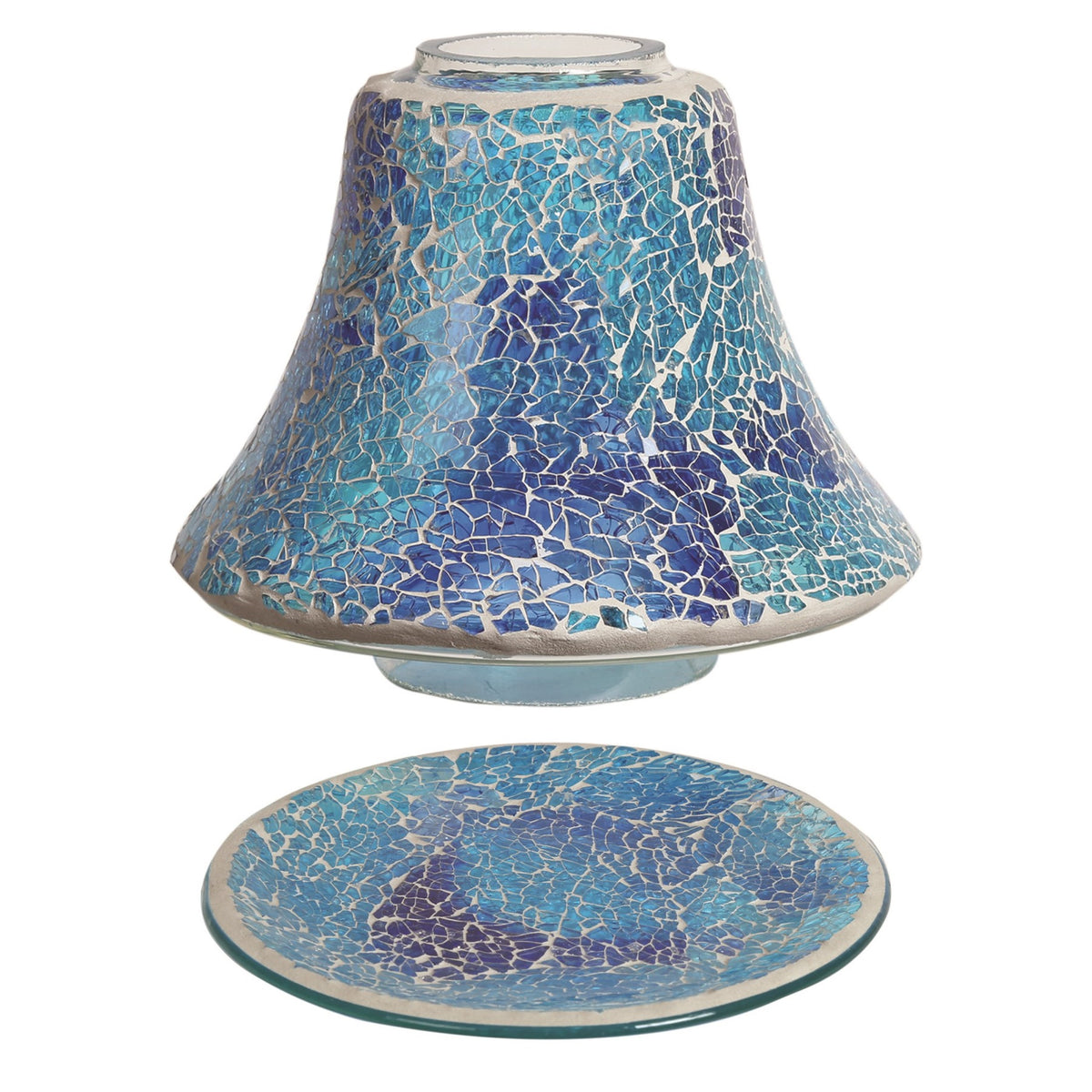 Aromatize Azure Crackle Jar Shade & Tray Set │AR1789 – Ganly's